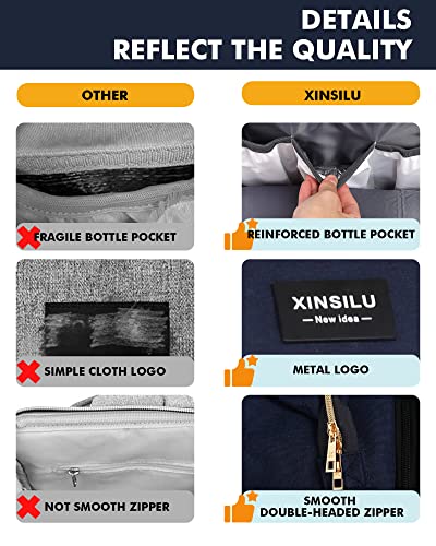 Xinsilu Diaper Bag Backpack for Boys & Girls Diaper Backpack Registry Search Newborn Blue