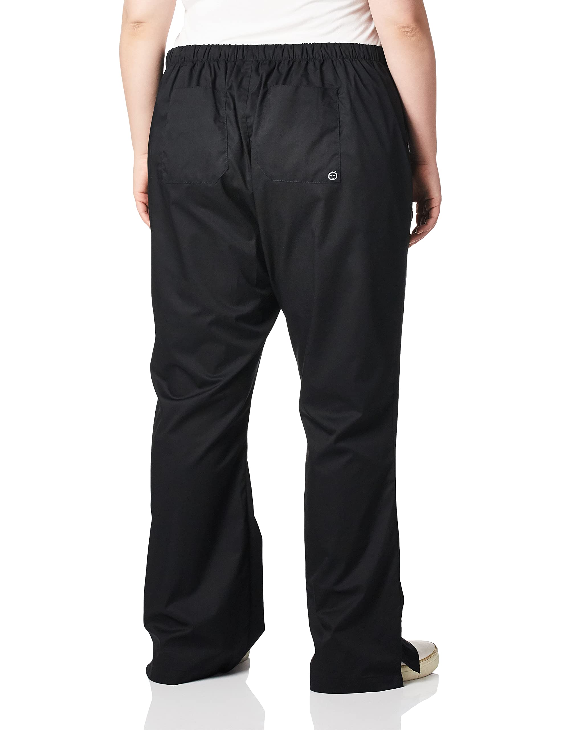 WonderWink Women's Plus-Size Wonderwork Flare Leg Scrub Pant, Black, 4X-Large