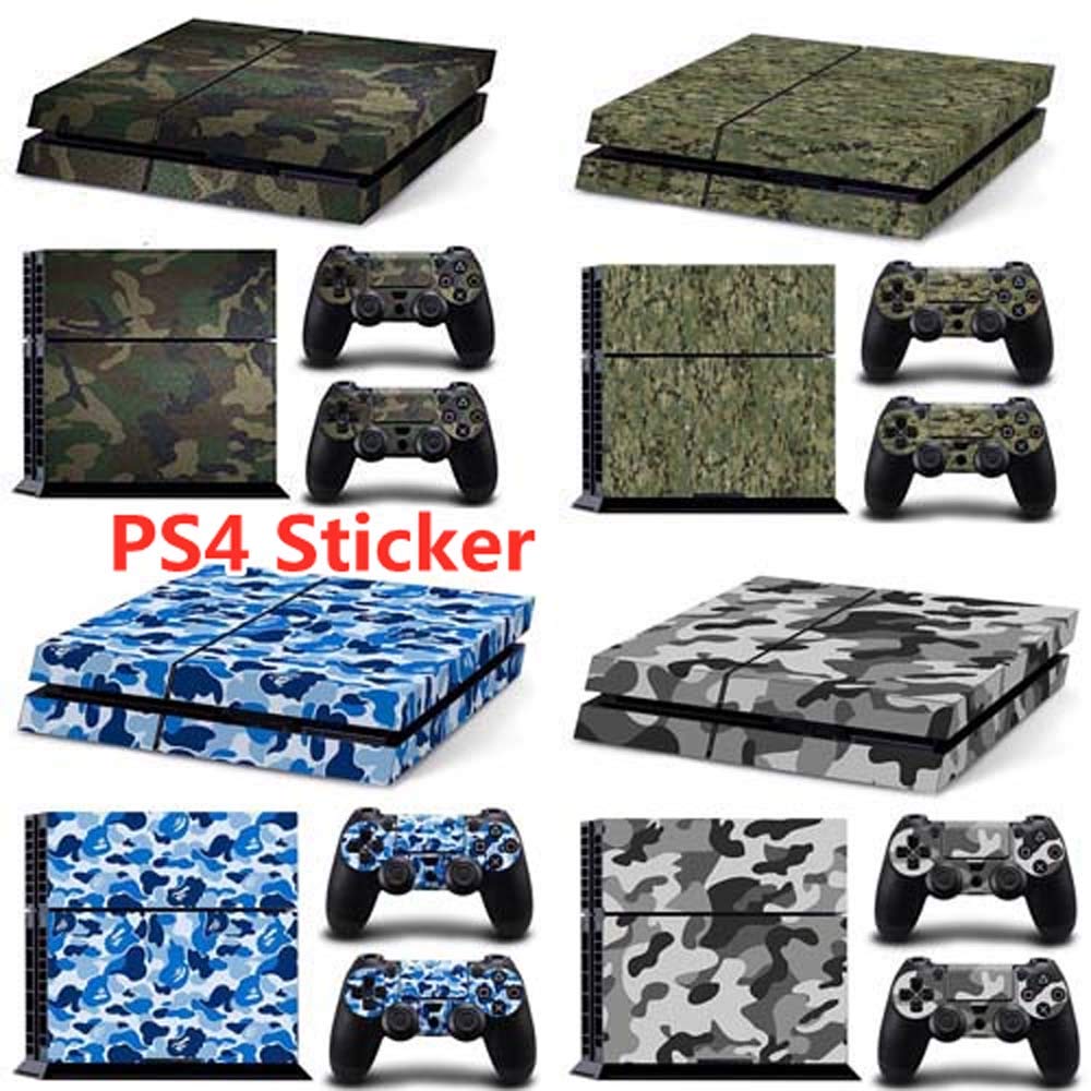 ZEXIN Camouflage for PS4 Controller Skin Vinyl Sticker Decal Cover Decal Console Sticker Gamepad Stickers Consoles Skin Wrap Vinyl Dticker(5)