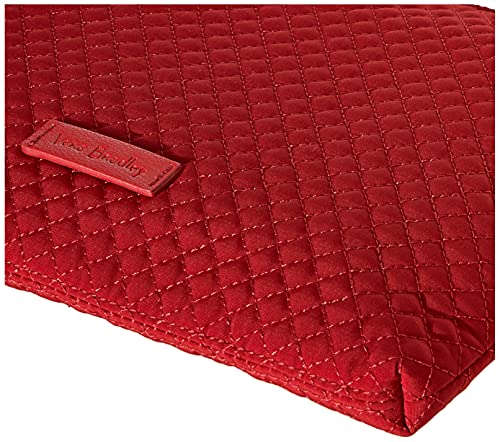 Vera Bradley Women's Microfiber Wristlet With RFID Protection, Cardinal Red, One Size