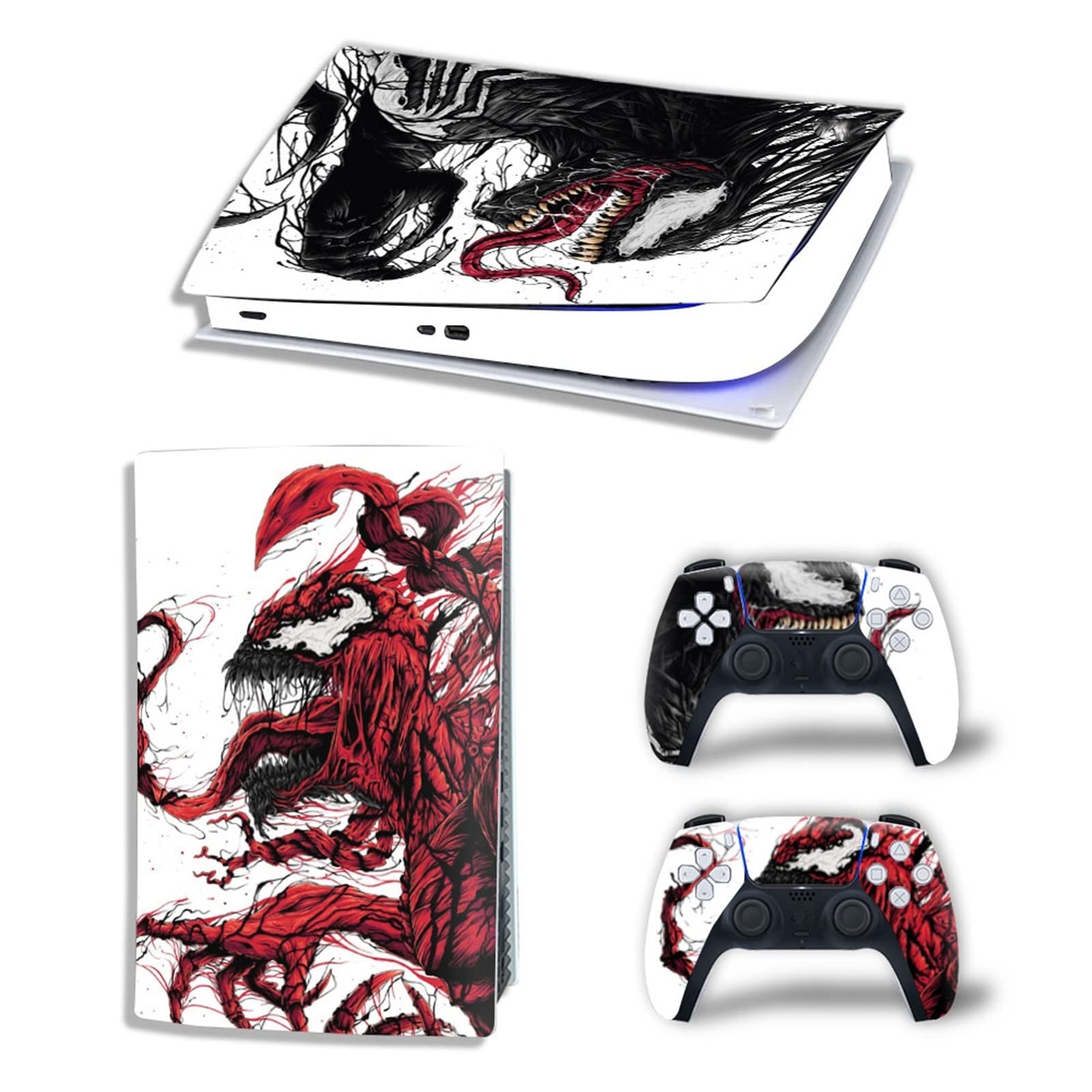 FXCON Anime for PS5 Digital Edition Skin for Console and Controllers Vinyl Sticker Durable, Scratch Resistant, Compatible with for P-S5 39313 Bubble Free