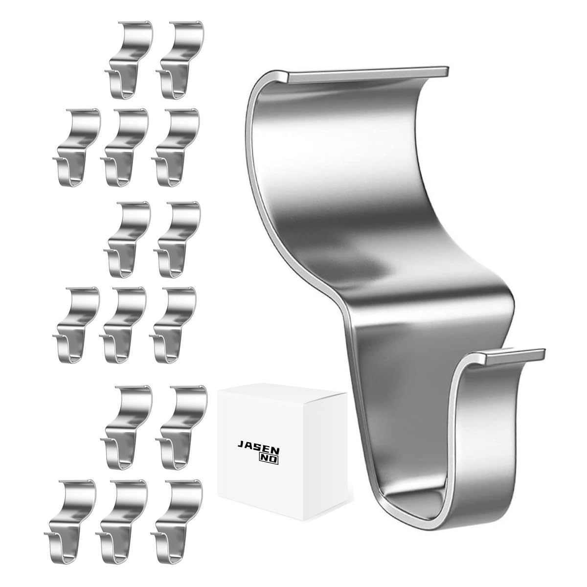 Heavy Duty Stainless Steel Vinyl Siding Hooks Hangers,Vinyl Siding Hooks for Hanging Outdoor, No Hole Low Profile Siding Clips for Hanging Wreath Hook to Hide Wall Joints Outdoor Decorations (15 Pcs)