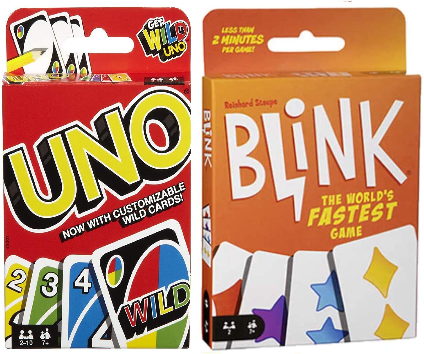 Uno and Blink | Card Game Bundle for Kids