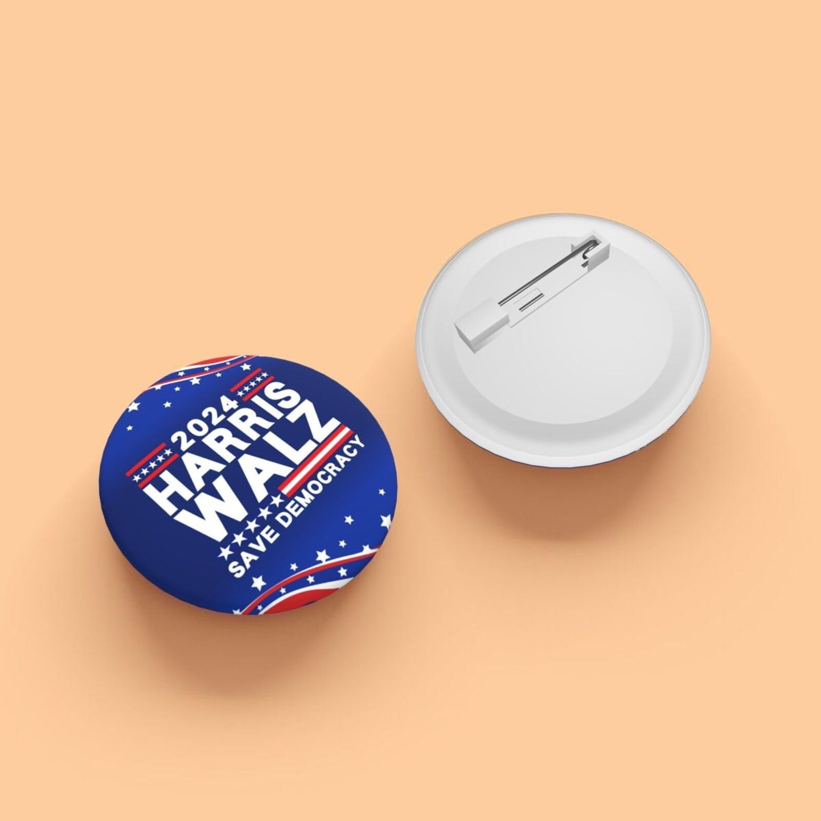 Kamala Harris Waltz 2024 Button Pins,Kamala Harris Tim Waltz 2024 President Election Round Buttons Badge for supporter, Kamala 2024 new cute Pin, exquisite Kamala Harris lapel pins(5pcs) (Pink)