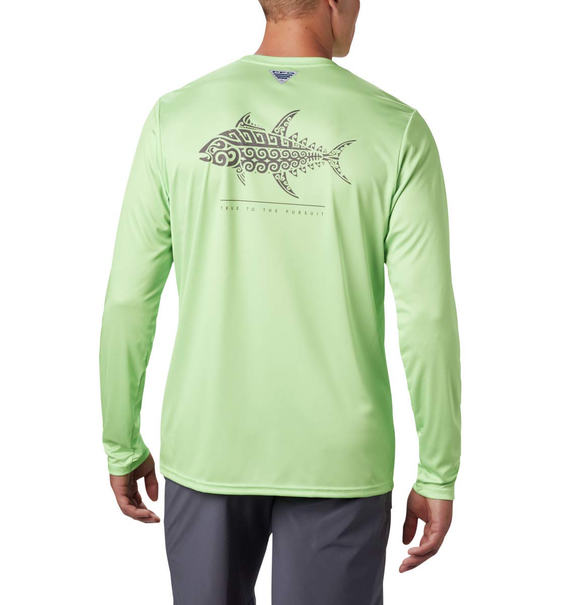 Columbia Men's Terminal Tackle PFG Tribal Fish Long Sleeve Shirt, Sun Protection