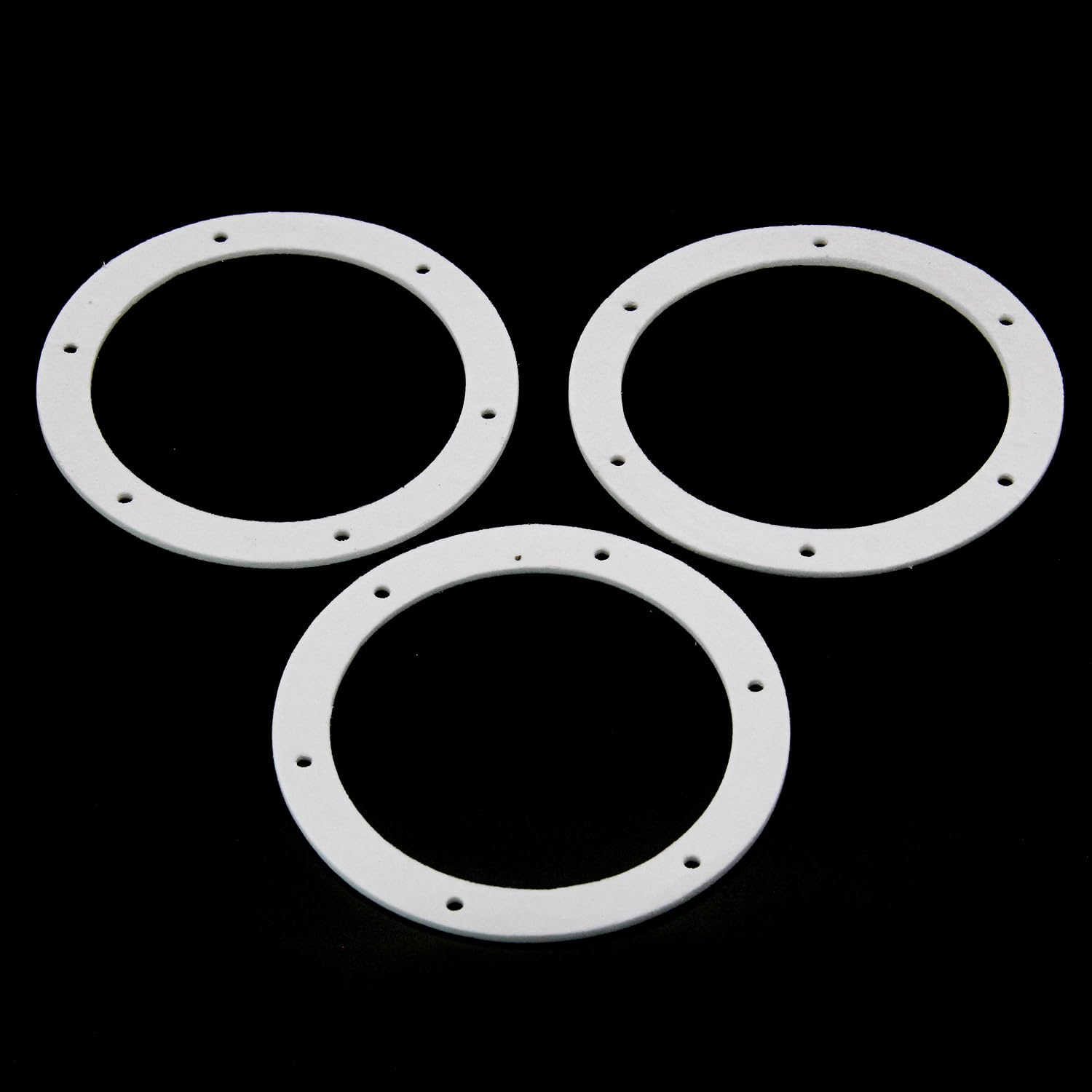 MEFONKOU 6" Pellet Stove White Gasket for Combustion Exhaust Fan Mounting Blower to Housing Seal with 100's and Most Pellet Stoves 2100J(3/pack)