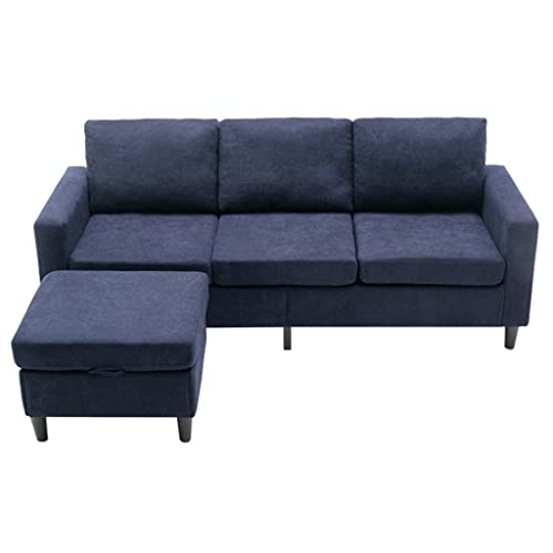 sgzyl Convertible Sectional Sofa with Two Pillows,Living Room L-Shape 3-Seater Upholstered Couch for Small Space
