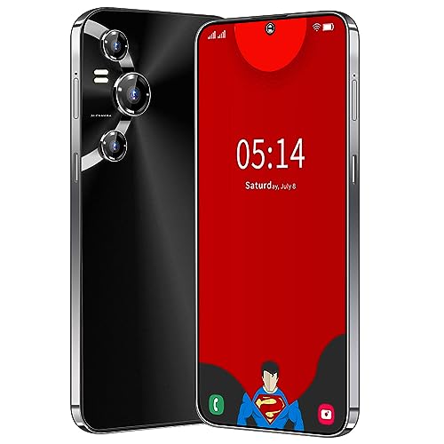 VIQEE Phones U21, 5G Unlocked Phones, 2K FHD+ Screen, Mobile Phones 6GB+256GB ROM+TF 128GB, Snapdragon Gen2 Processor, Smartphone Android Camera 24MP+64+12+12MP, WiFi NFC, Dual Sim - Black