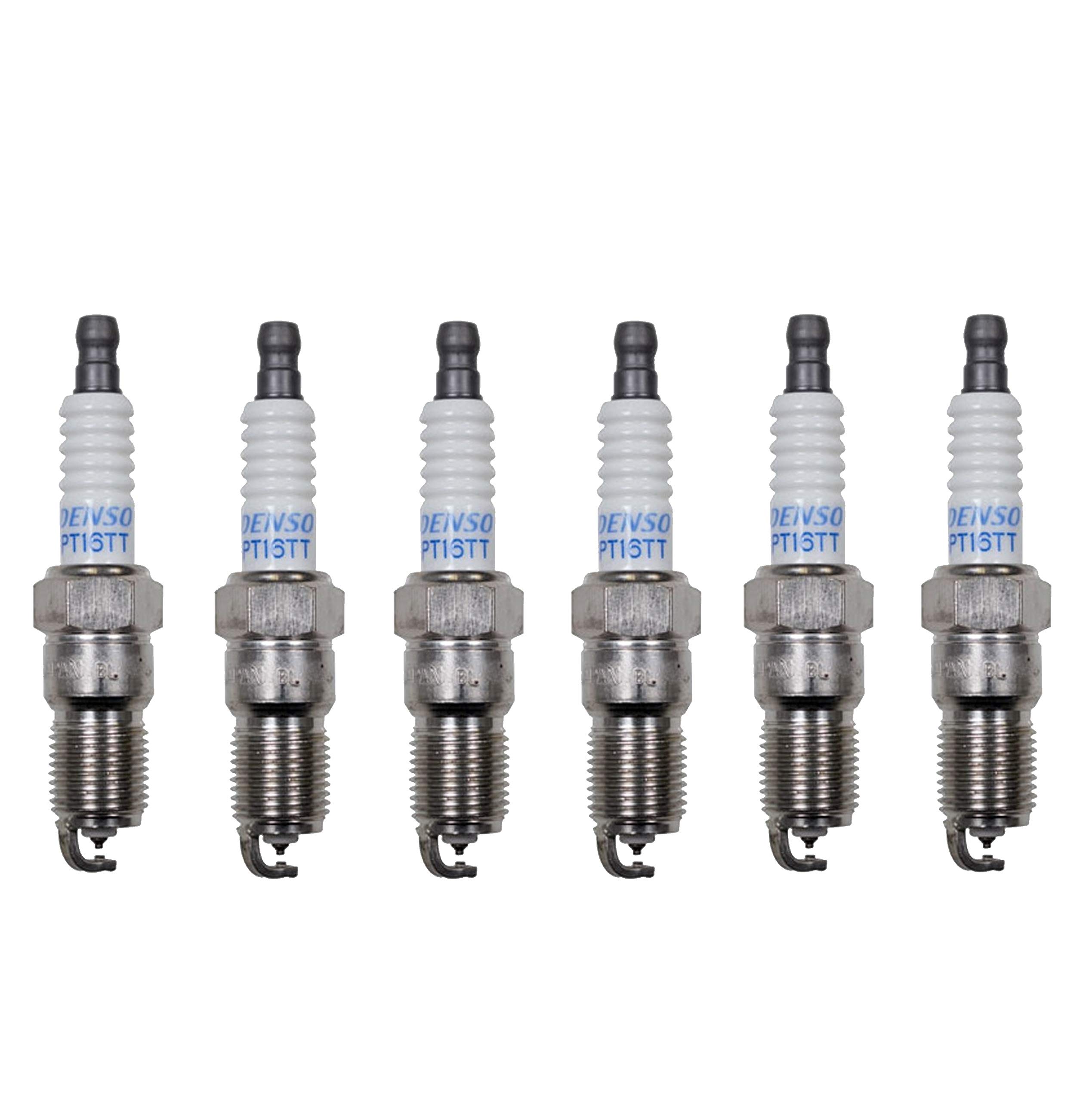 Denso Set 6 Platinum TT Spark Plugs Gap 0.040 For GM MB Ford Mazda Jaguar V6 L6