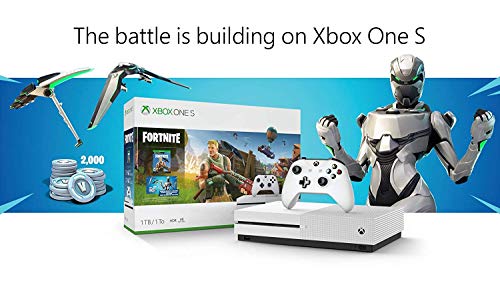 Microsoft Xbox One S Fortnite Eon Cosmetic Epic Bundle: Fortnite Battle Royale, Eon Cosmetic, 2,000 V-Bucks and Xbox One S 1TB Gaming Console with 4K Blu-Ray Player