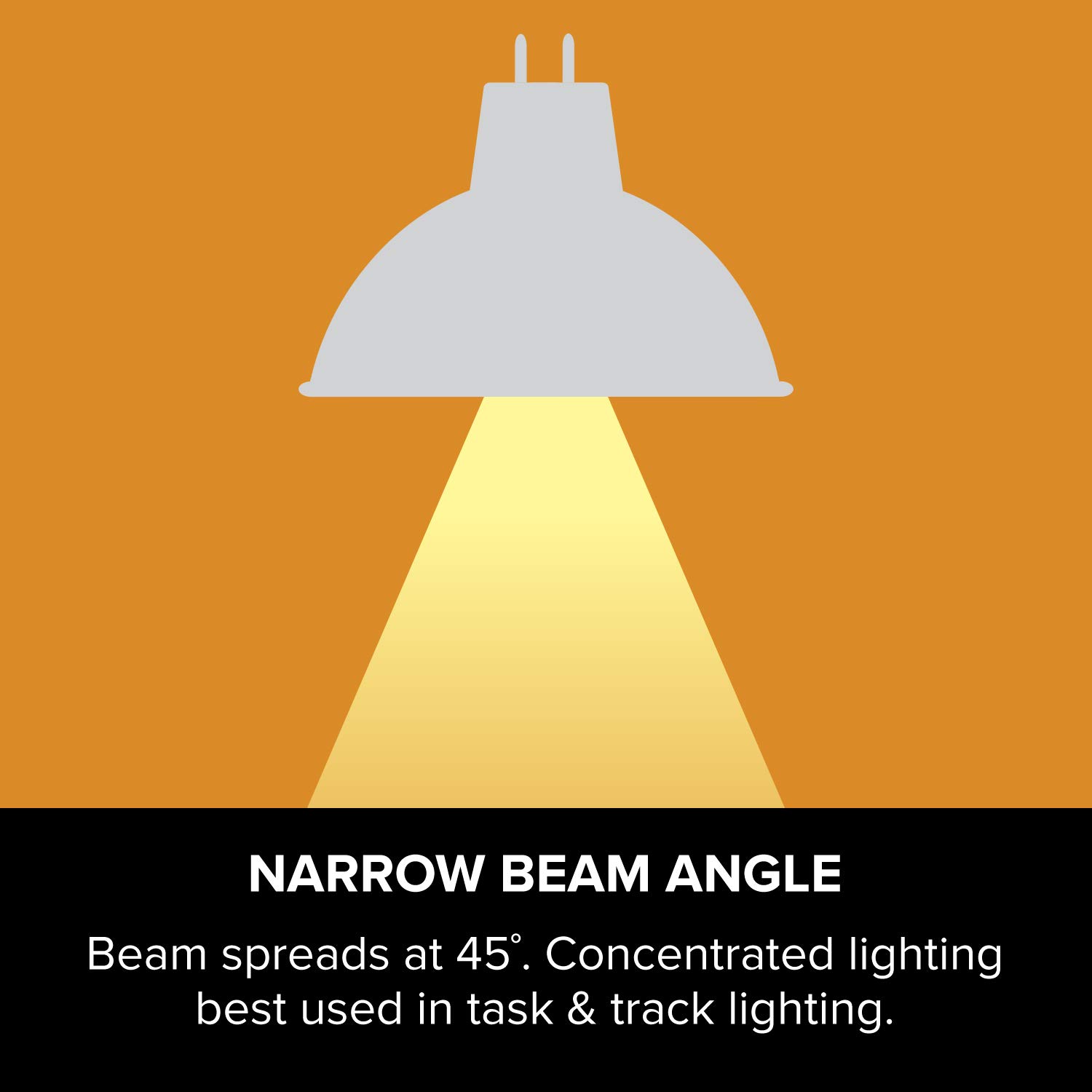 MR11 Halogen Spot Light Bulb Down Reflector Lamp 5W 12V 2 Prong Stove Hood Range Lighting High CRI Warm White 5 Watt GU4 Dimmable Replacement Fiber Optic BAB C Bright Kitchen 45° Beam I 11⁄8 inches
