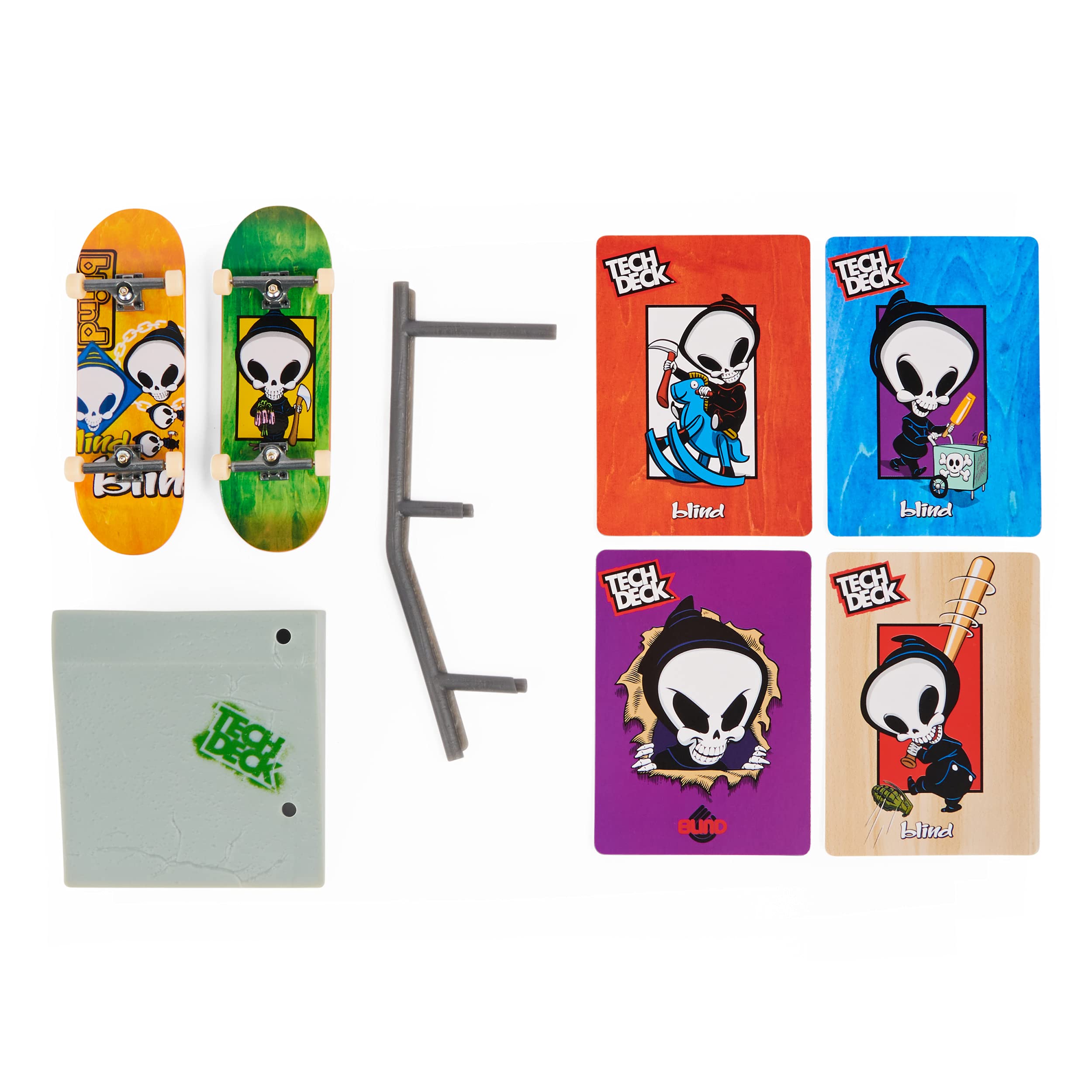 TECH DECK VS Series Blind Skateboards Fingerboard, Obstacle and Challenge Card Set