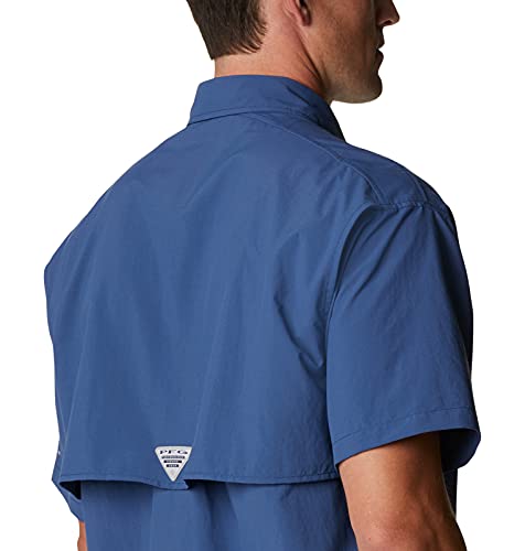 Columbia Men's Standard Bahama Ii Short Sleeve Shirt, Night Tide, Large