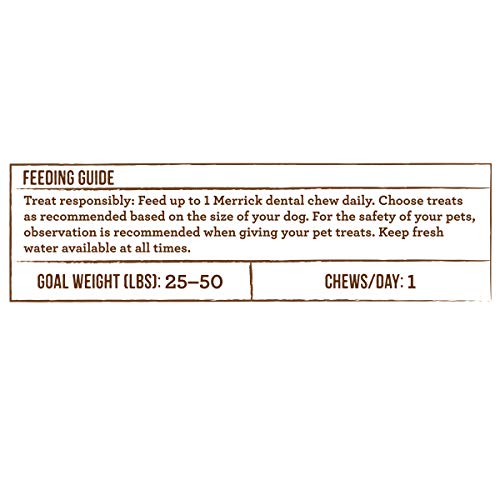 Merrick Fresh Kisses Natural Dental Chews Infused With Coconut And Botanical Oils For Medium Dogs 25-50 Lbs - 30 ct. Box