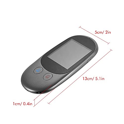 FZZDP Smart Voice Translator Device 40 Languages 2.4 Inch Touchscreen Rechargeable F1A with Camera (Color : D)