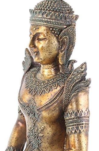 W Feng Shui 12" Thai Buddha Dhyani Mudra Home Decor Peace Statues(G16516)