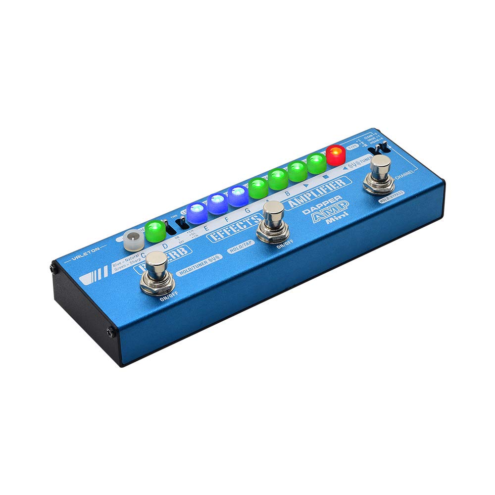 VALETON Dapper Amp Mini Digital Modeling Preamp Amplifier Modeler Guitar Multi-Effects Pedal with Chorus Delay Tremolo Reverb