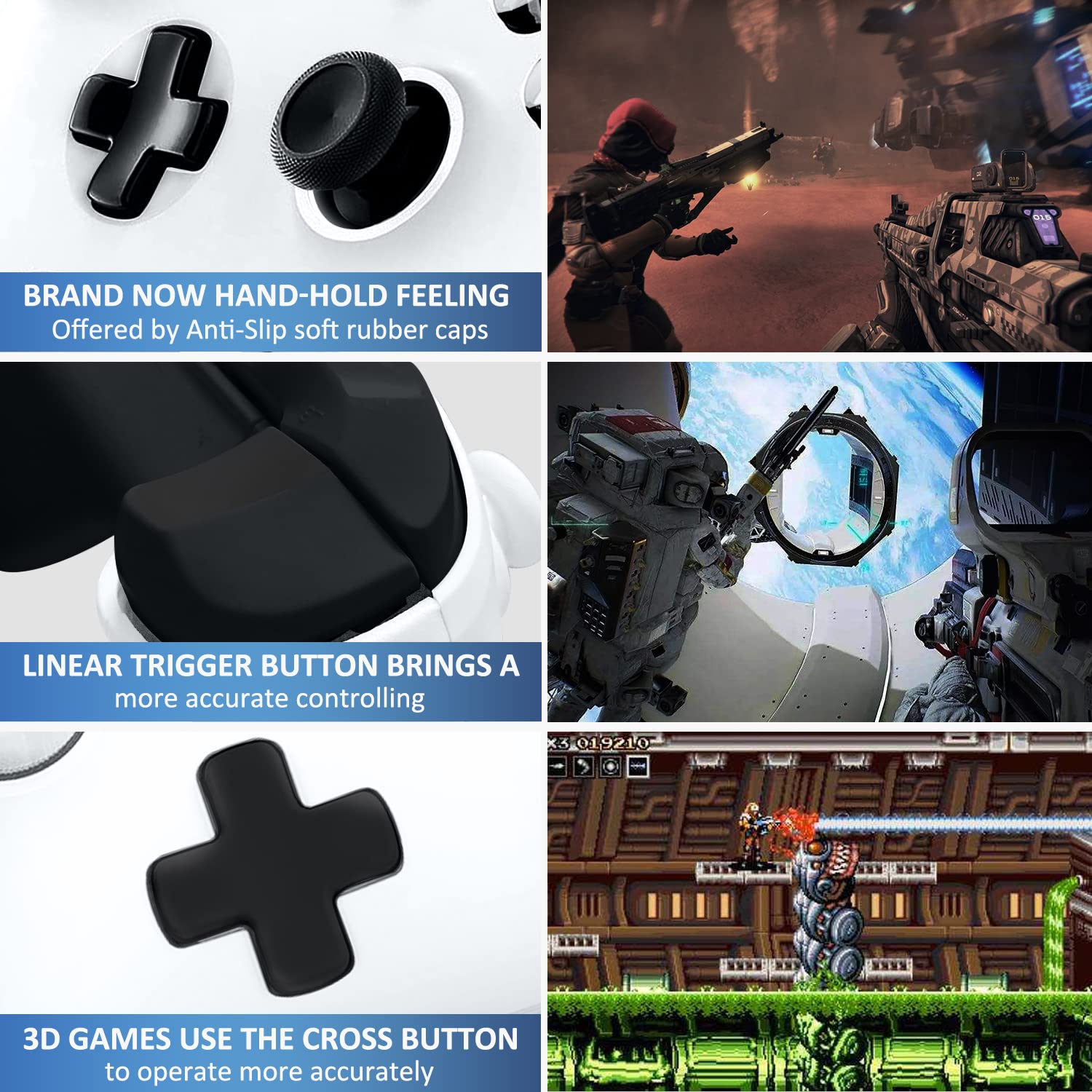 for Xbox Controller, Wireless Controller for Xbox One,Xbox Series X&S,Xbox One X&S,Window PC,Xbox PC Game Controller with 3.5mm Headphone Jack-White