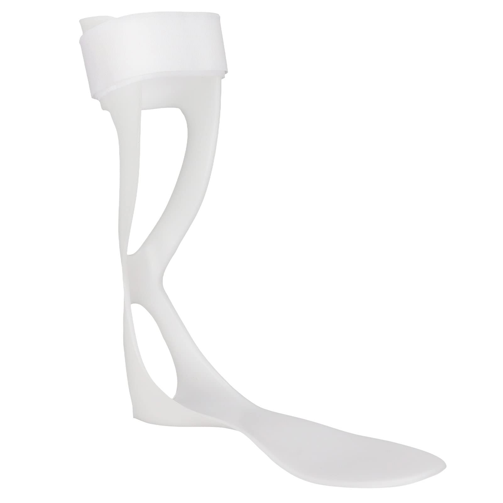 FECAMOS Ankle Foot Orthosis Support, Straightener Hollow Heel Corrector Ultra Slim AFO Splint Cuttable for Injury Recovery(S, Right Foot)
