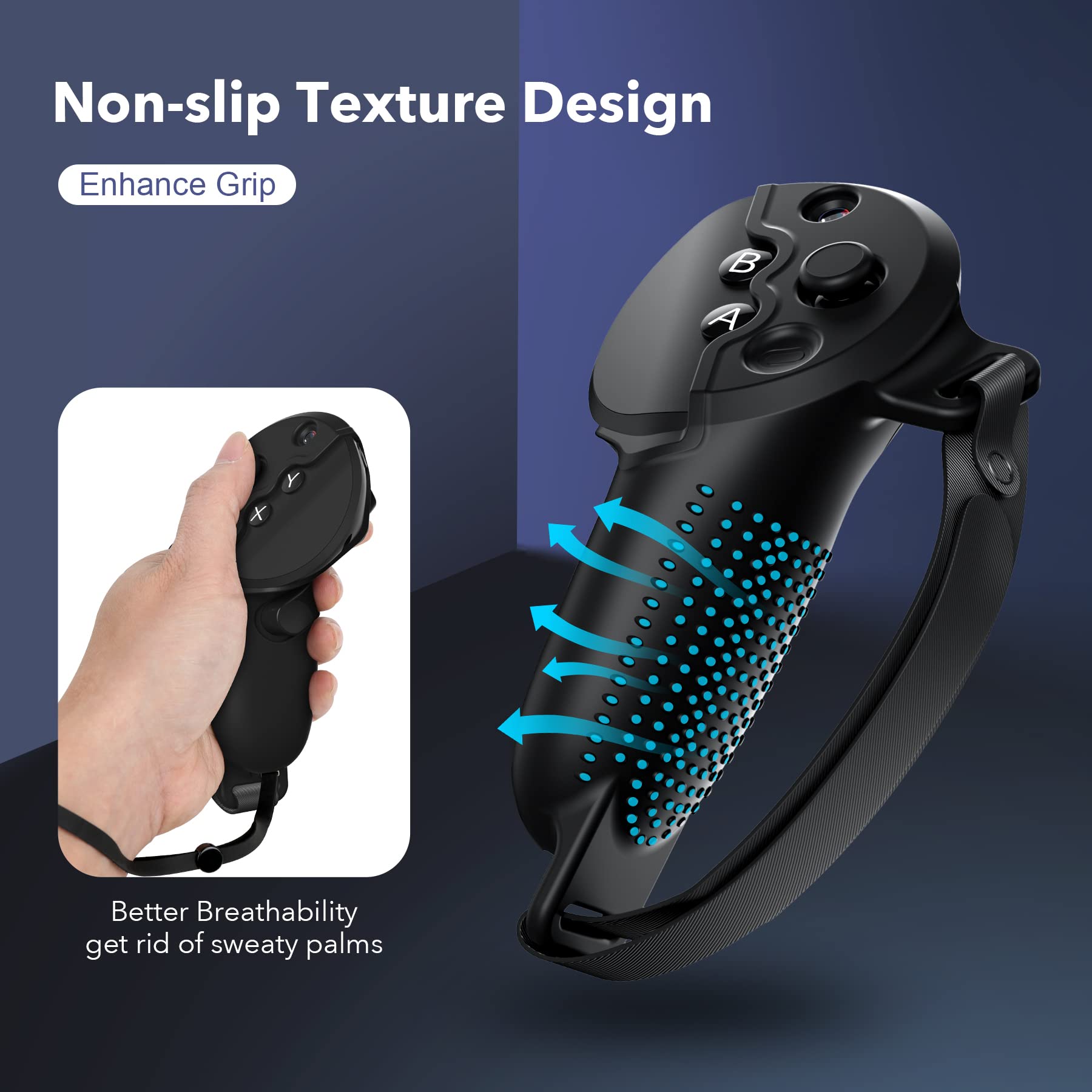 Forehead Cushion Foam Pad and Touch Controllers Grips with Lens Cover Bundle for Meta Quest Pro