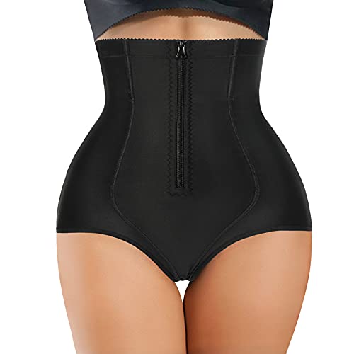 YERKOAD Women Tummy Control Shapewear Bodysuit Butt lifter Shorts Hi- Waist Trainer Panties Body Shaper Underwear Slim Corset (X-Large, Black)