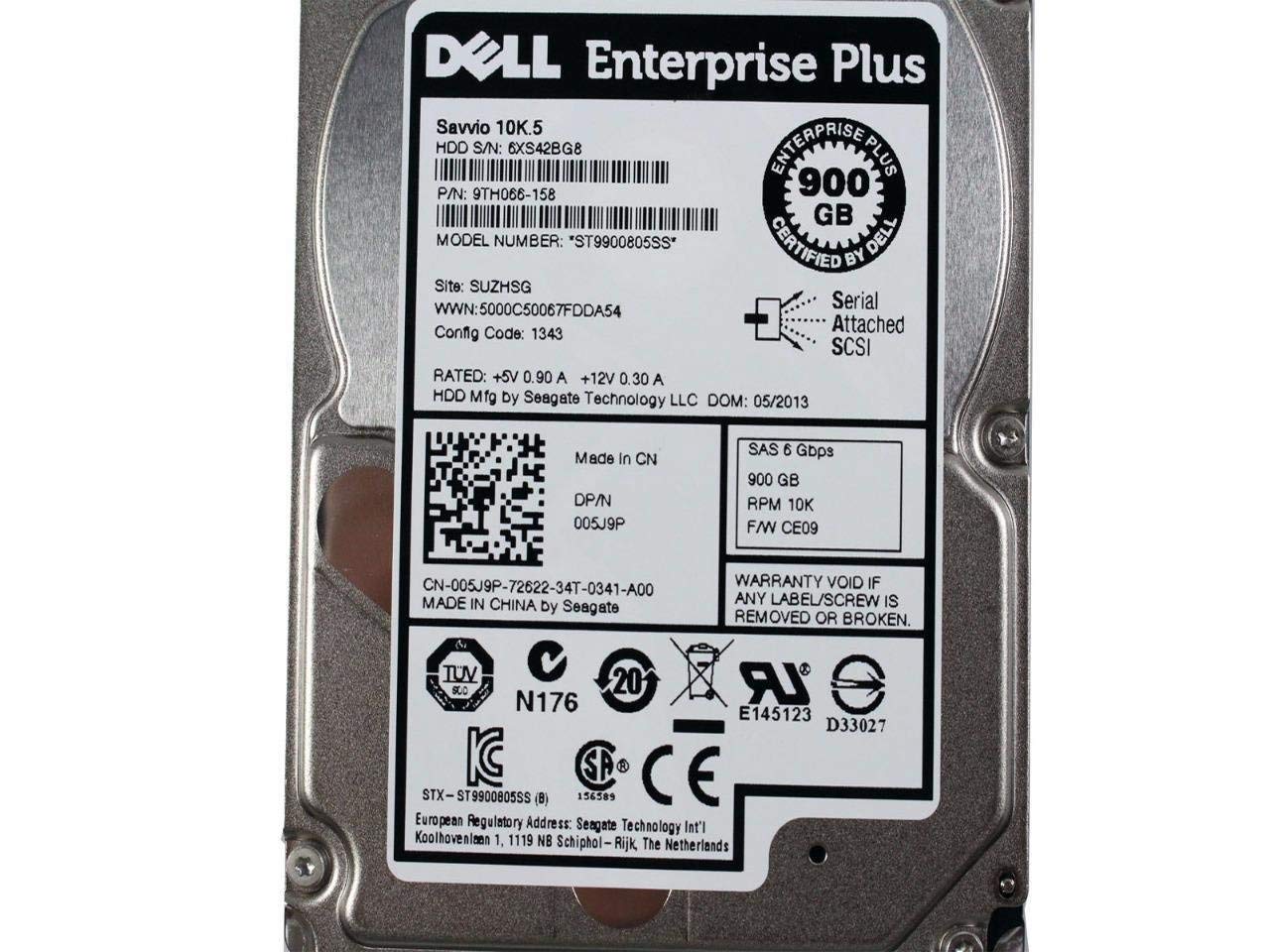 Dell 05J9P EQUALLOGIC 900GB 2.5 10K SAS Hard Drive