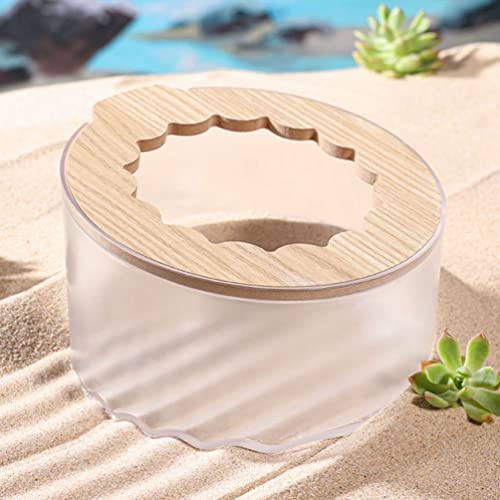 Ipetboom Terrarium Hamster Bath Room Plastic Small Pet Cage Clear Shower Tub Basin Wood Sand Container Pet Sandbox Sauna Toilet for Rat Mice Gerbil Plastic Containers