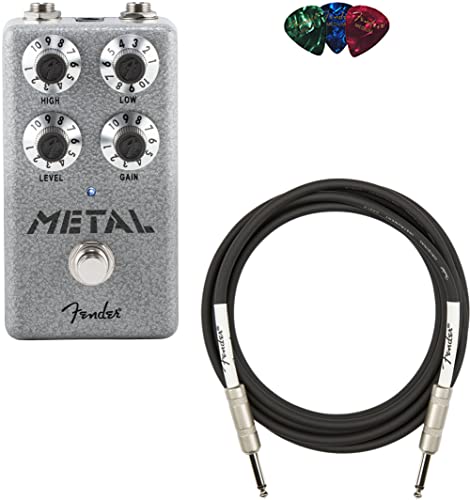 Fender Hammertone Metal Bundle with Instrument Cable and Picks