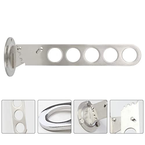 iplusmile Closet Organizer for Hangers Steel Stainless Multiple and Saver Rod Storage S Arm Size Mount Clothes Swing Rack Collapsible Clothing Hooks Garment Hanger Holder with Space Clo