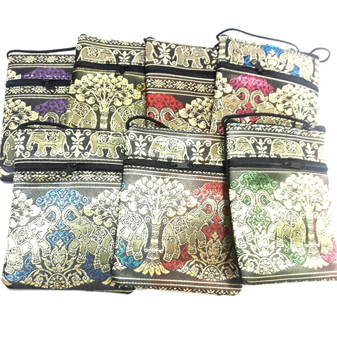 Thai Elephant Crossbody Bag Hmong Hill Tribe Hippy EB2 (Red)