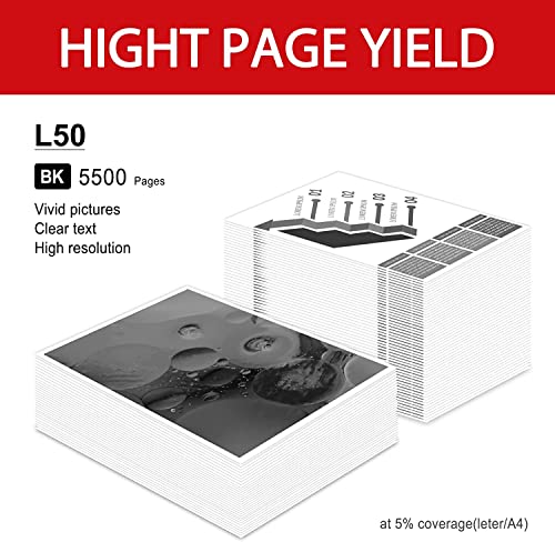 L50 Toner Cartridge: Replacement for Canon L50 Toner imageClass D660 D661 D680 D760 D761 D780 D860 D861 D880 Printer Toner, 1 Pack Black | L-50 (6812A001)