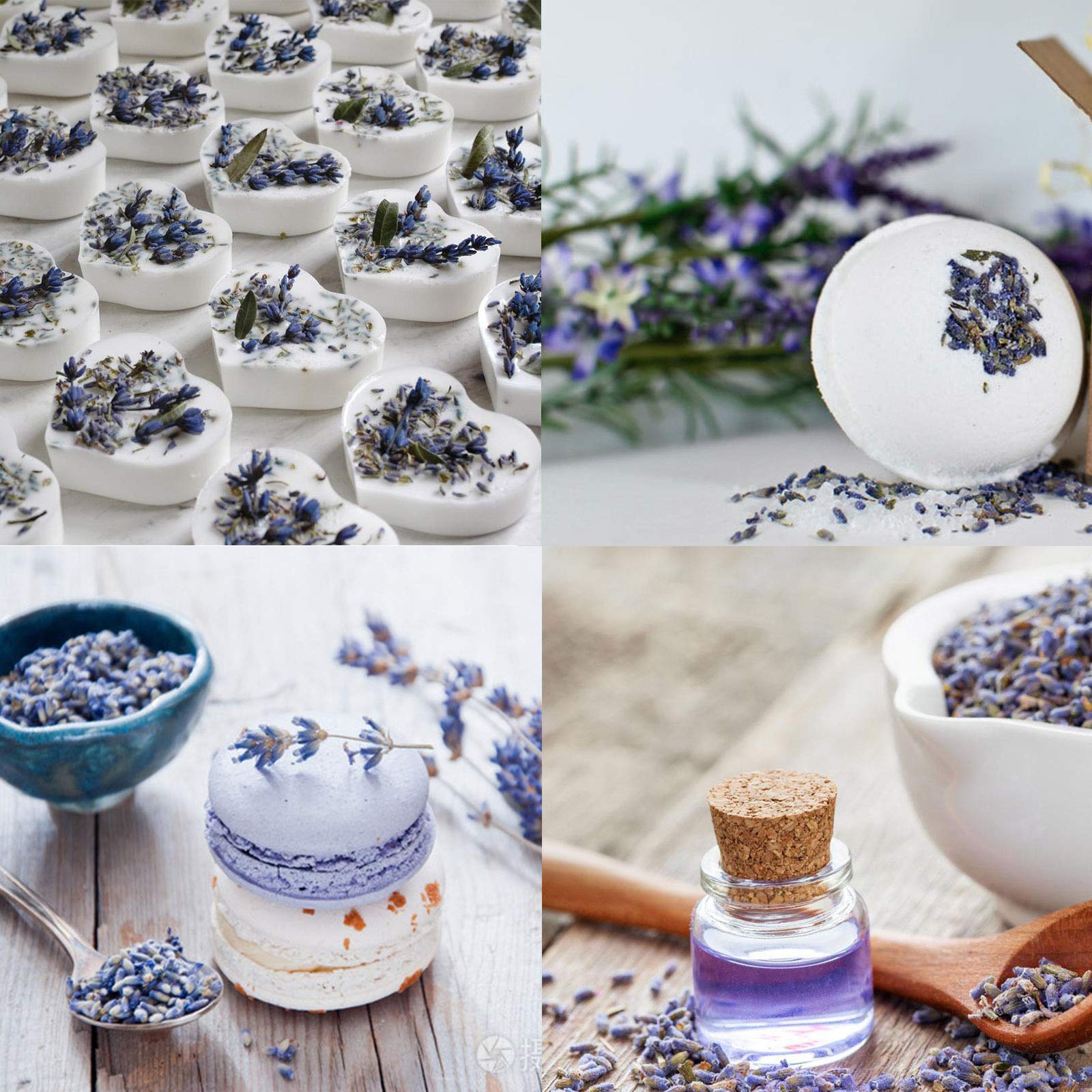 CoolCrafts Dried Lavender Flowers, Dry Lavender Buds Bulk Wholesale Fragrant Lavender for Wedding Toss, Crafts, Sachets - 1/2 Pound