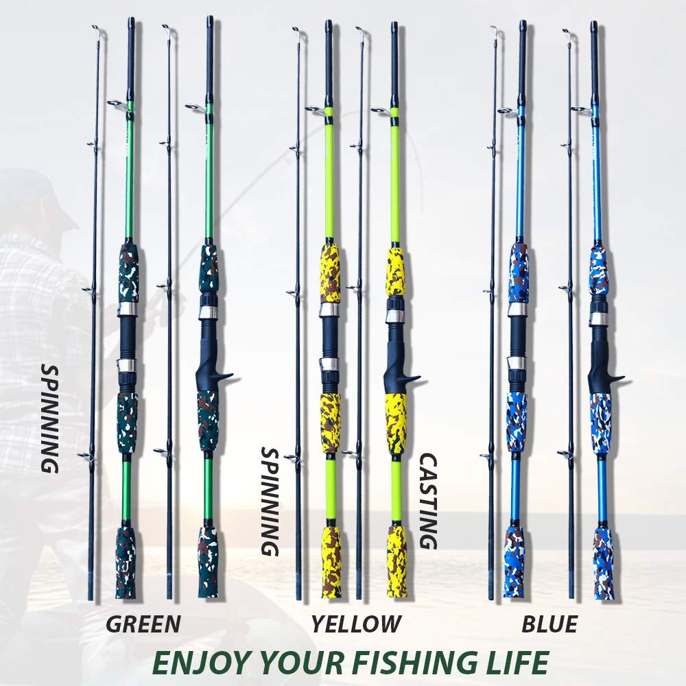 FZZDP Spinning Casting Hand Lure Fishing Rod Carbon Pole Canne Carp Fly Gear Reel Seat Feeder Ultralight Mini Travel Surf ( Color : D , Size : 1.5cm )