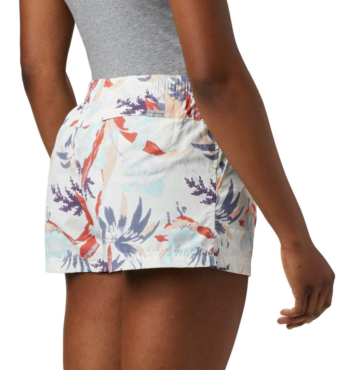 Columbia Women's Standard Sandy River II Short, New Moon Magnolia Print, X-Large x 5" Inseam