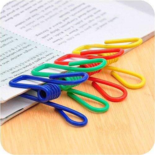 Yueton Pack of 30 Multi-Purpose Clothesline Utility Clips, Steel Wire Clips by Blovess
