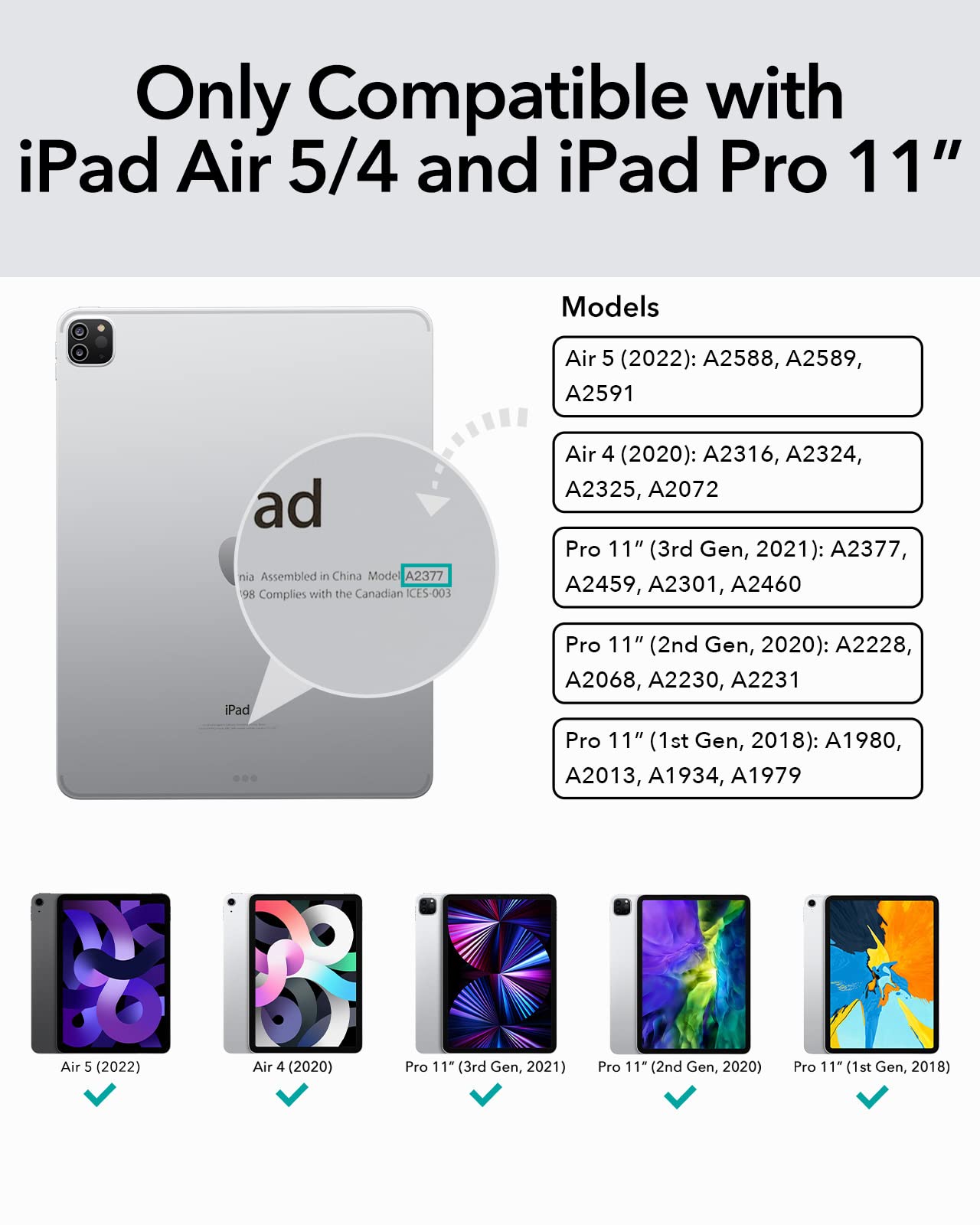 ESR Ascend Keyboard Case Paper-Feel Screen Protector for iPad Air 5/iPad Air 4 (2022/2020, 10.9 inch), and iPad Pro 11 (2021/2020/2018), Write and Draw Like on Paper