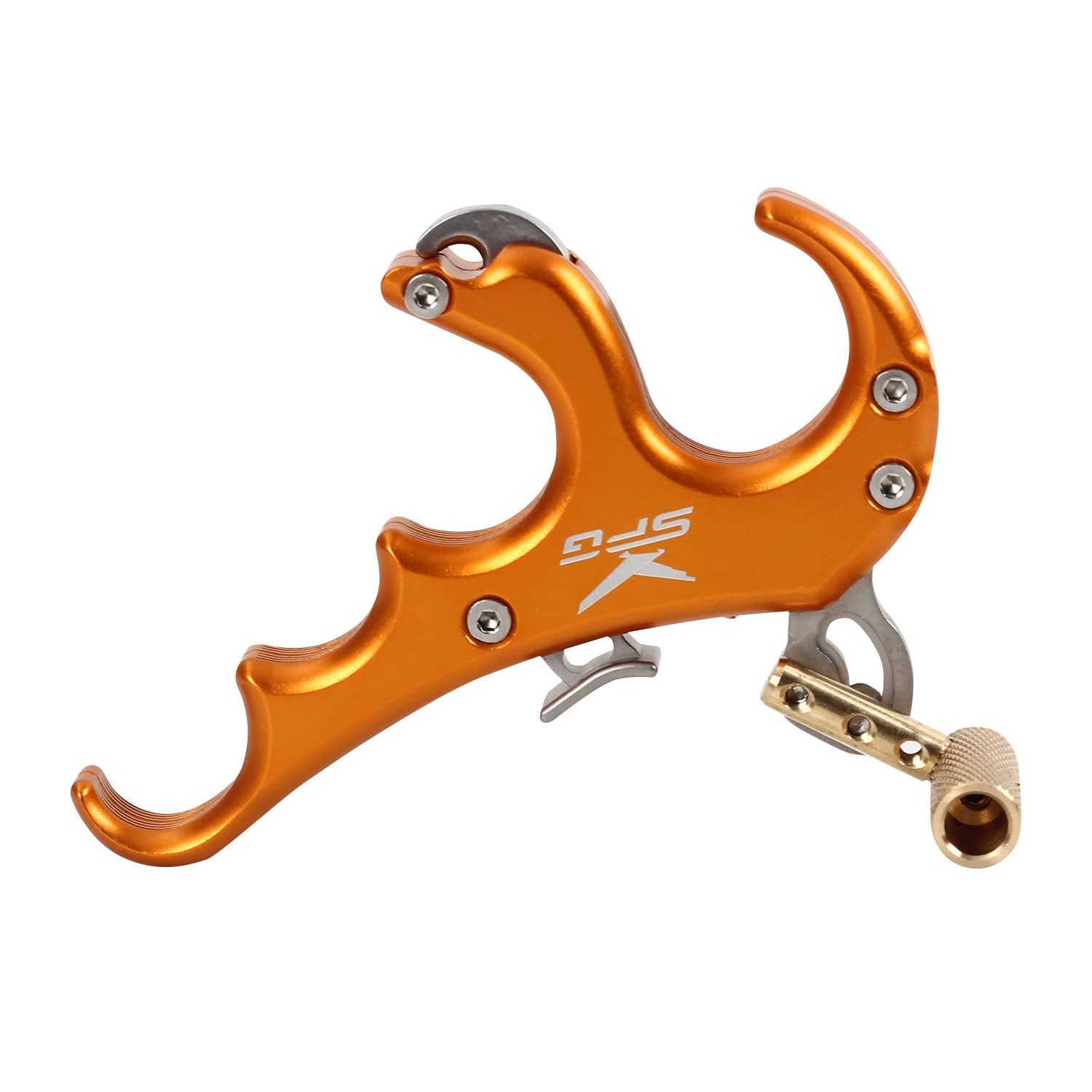 FENJANER Archery Compound Bow Release Aid Archery Release Bow Release for Compound Bow Outdoor Shooting Accessories (Gold)