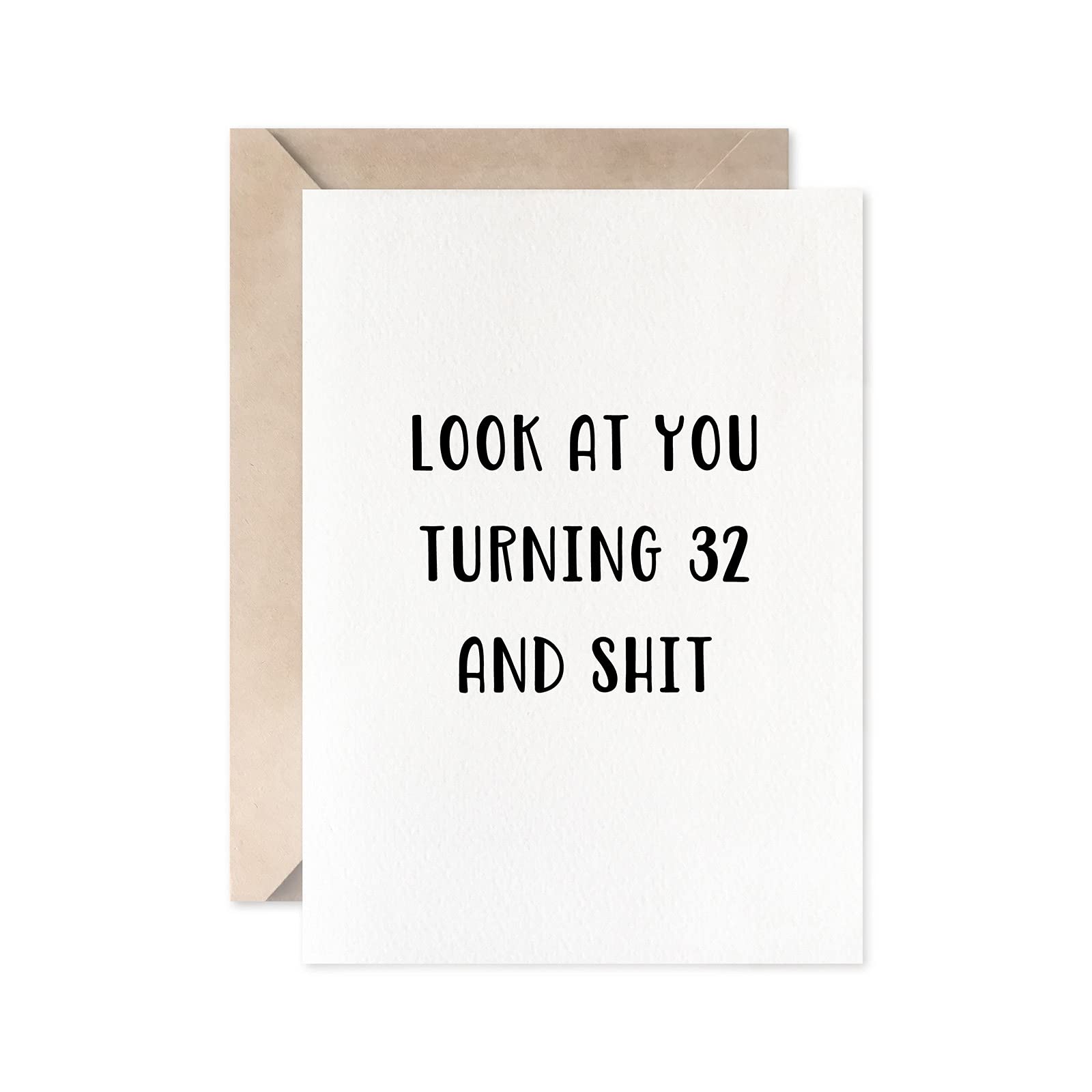 MAGJUCHE 32nd Birthday Card Funny For Men or Women, Turning 32 Birthday Card For Son, Daughter Or Friend