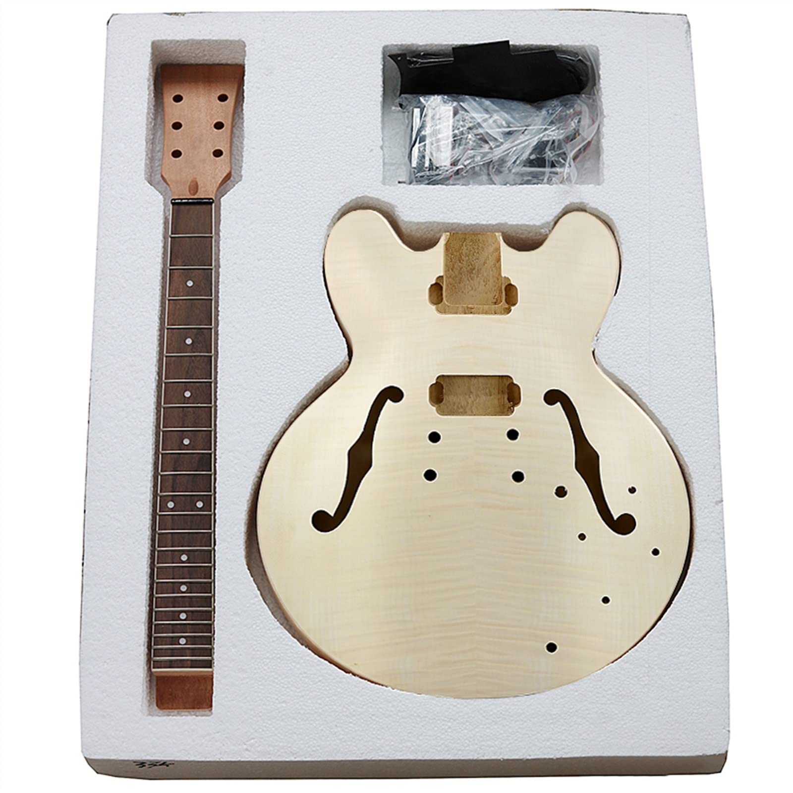 DIY Guitar Body Electric Guitar DIY Combination Kit Assembling A Full Set of Production Accessories for Beginners