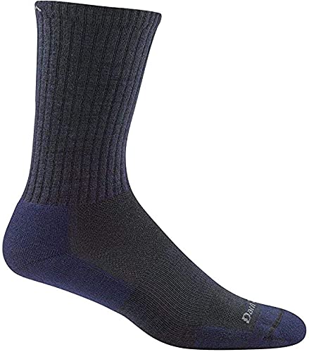 DARN TOUGH (Style 1657) Men's The Standard Lifestyle Sock - (Navy, Large) - 6 Pack Special