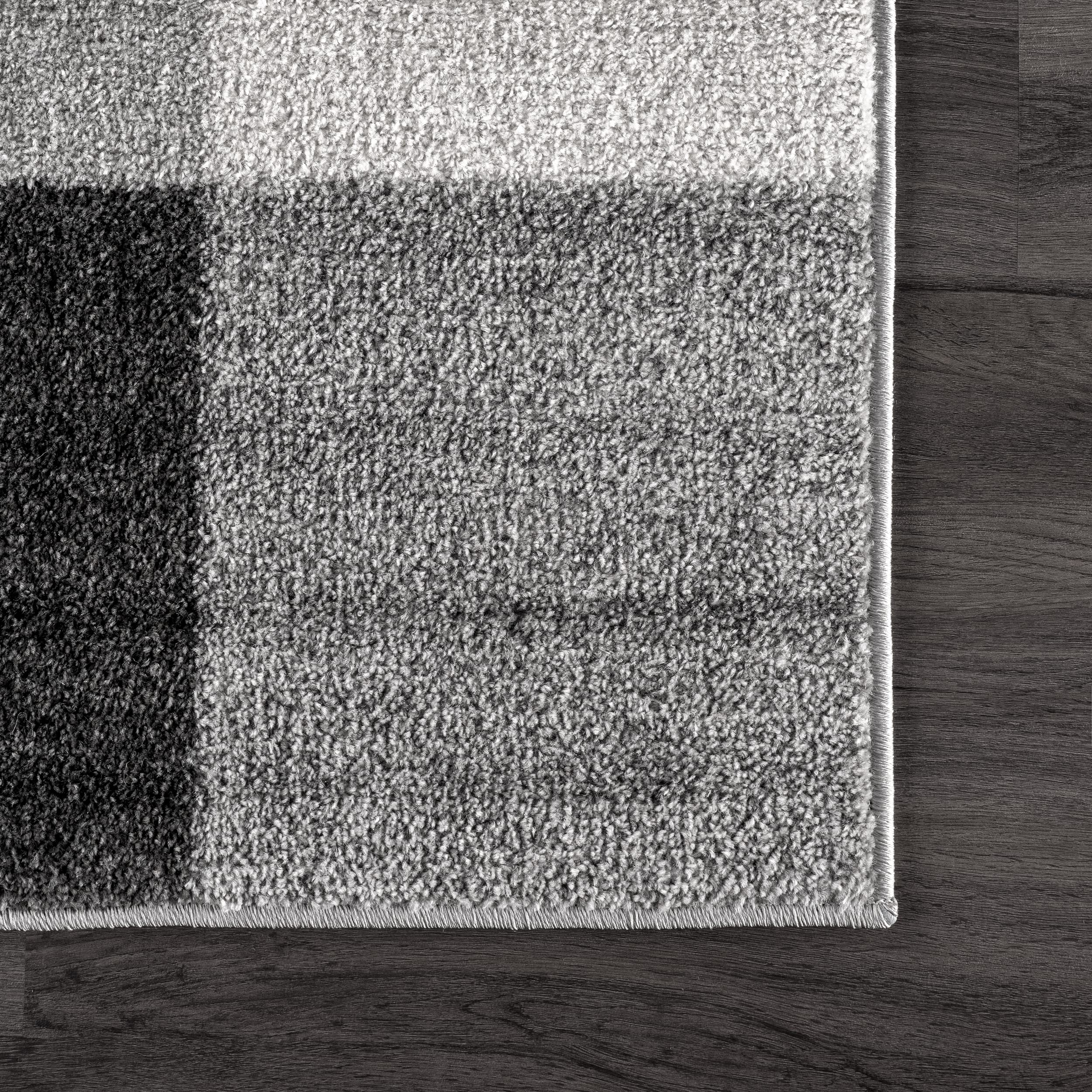 nuLOOM 8' x 10' Performance Indoor Area Rug, Non-Shed, Power Loomed High-Traffic Area Rug for Living Room, Bedroom, Home, Aisha Grey