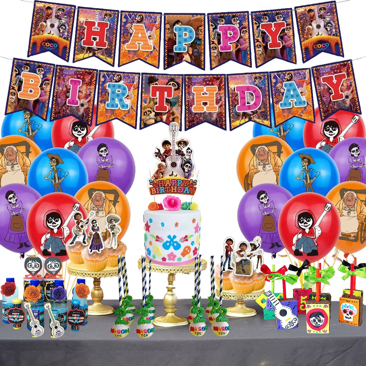 Coco Birthday Party Supplies, Coco Cartoon Themed Party Supplies