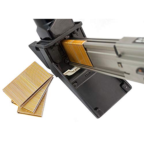 Freeman P50LSLW Lightweight Pneumatic 2-in-1 15.5-Gauge and 16-Gauge 2" Flooring Nailer / Stapler with Flooring Mallet and Interchangeable Base Plates