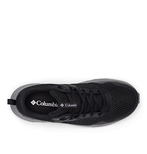 Columbia Women's Plateau Waterproof Hiking Shoe, Black/White, 5.5 Wide
