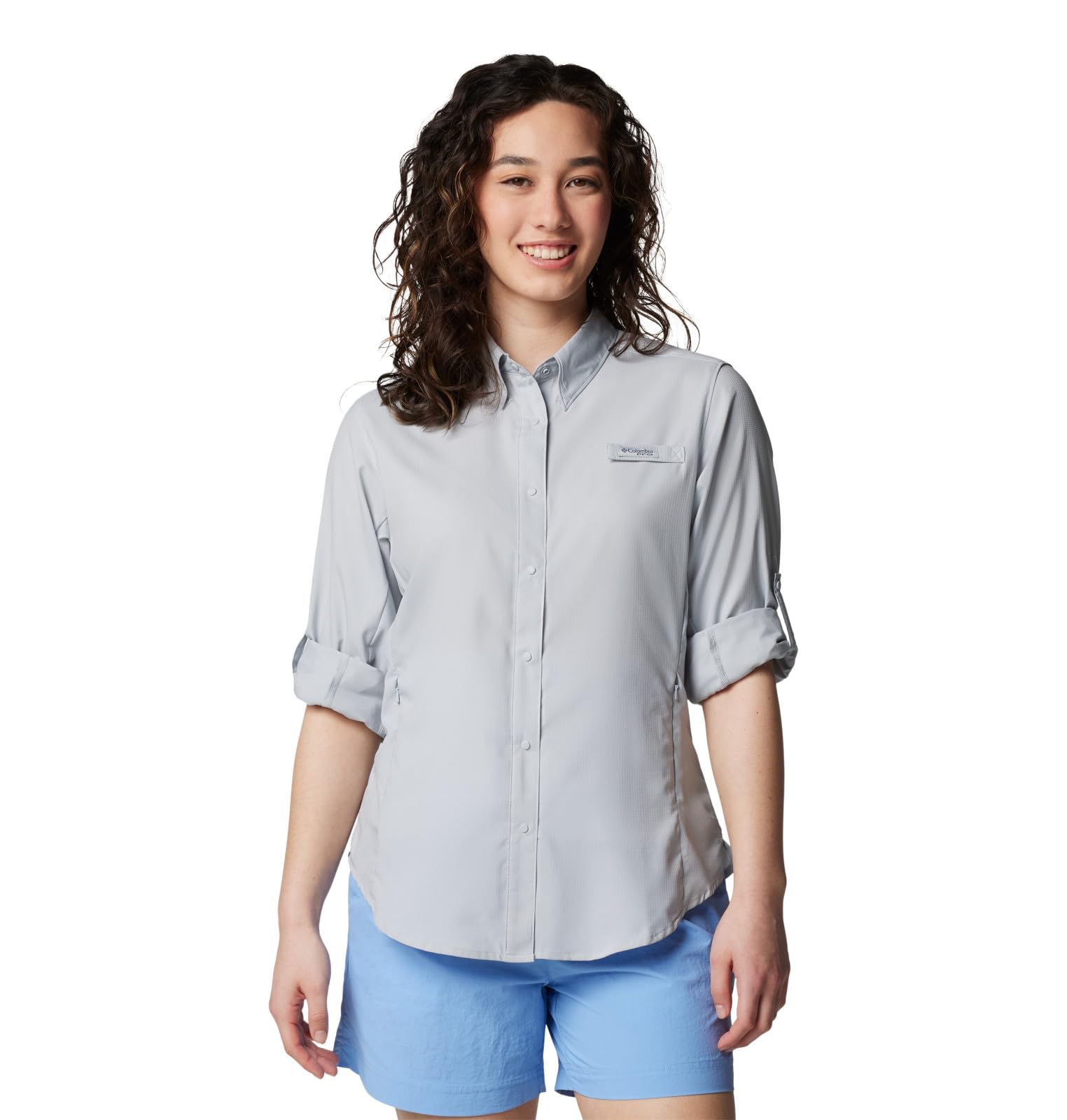 Columbia Women’s PFG Tamiami™ II Long Sleeve Shirt, Cirrus Grey, Medium