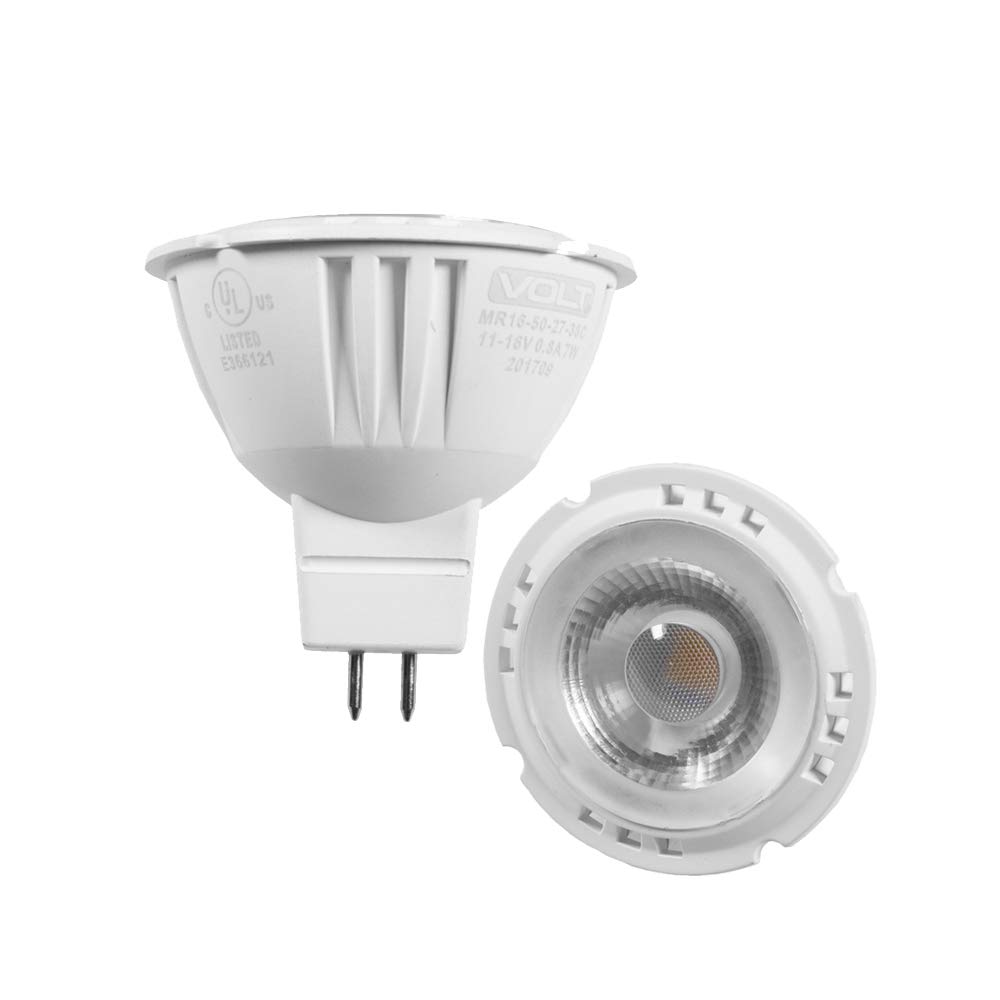 VOLT Fat Boy 12V Brass Outdoor Spotlight (Bronze) with 5W 2700K Warm White 400 Lumen MR16 LED Bulb for Low Voltage Landscape Lighting