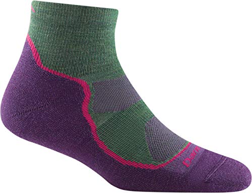 Darn Tough Vermont Light Hiker 1/4 Lightweight with Cushion Moss LG (US 10-11.5)