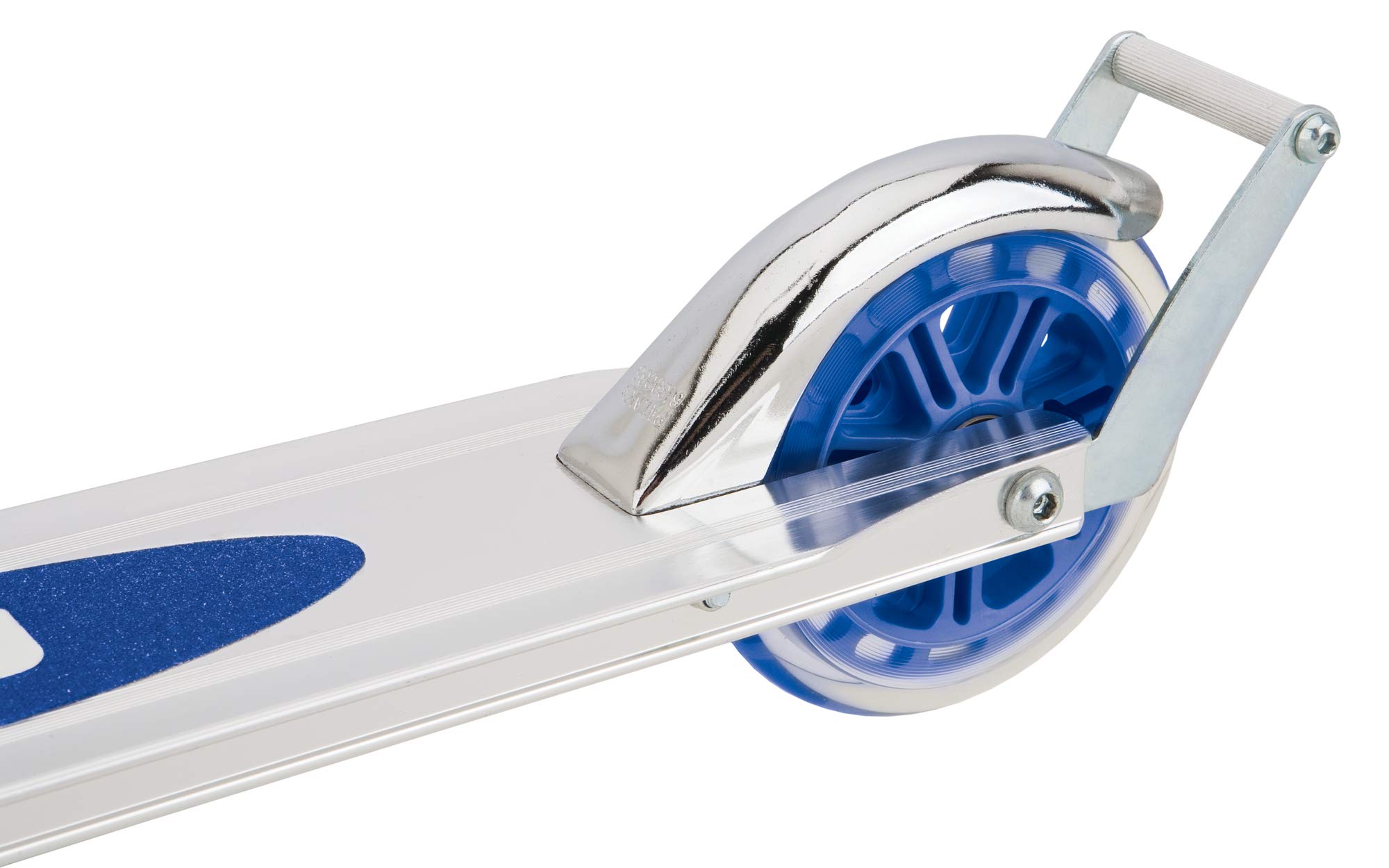 Razor A3 Kick Scooter for Kids Ages 5+ - Foldable, Lightweight, Large Wheels, Front Vibration Reducing System, Adjustable Handlebars, For Riders up to 143 lbs, Blue