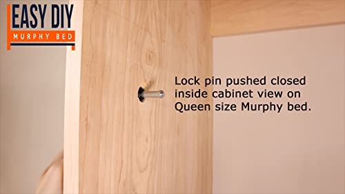 Murphy Bed Cabinet Lock Mechanism is specifically Designed to Lock The Bed Frame on Any Compatible Murphy Bed so it Cannot Easily be Opened unintentionally