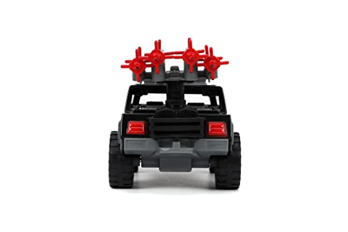 Jada Toys G.I. Joe 1:32 Stinger Die-cast Car with 1.65" Cobra Commander Figure, Toys for Kids and Adults,Grey